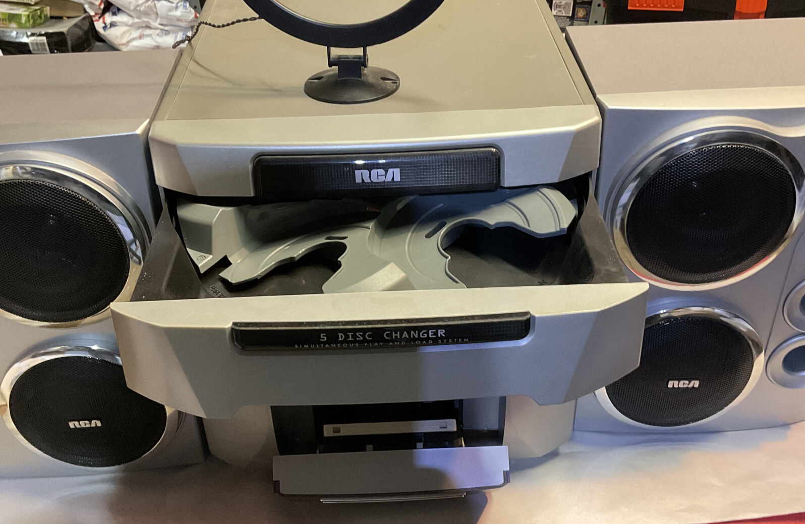 RCA RS2635 5 disc changer cassette deck am/fm radio W/speakers | eBay