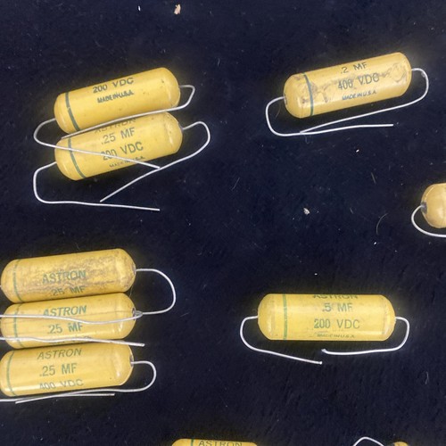 Huge Lot Of 42 Assorted NOS Astron Mustard Capacitors | eBay