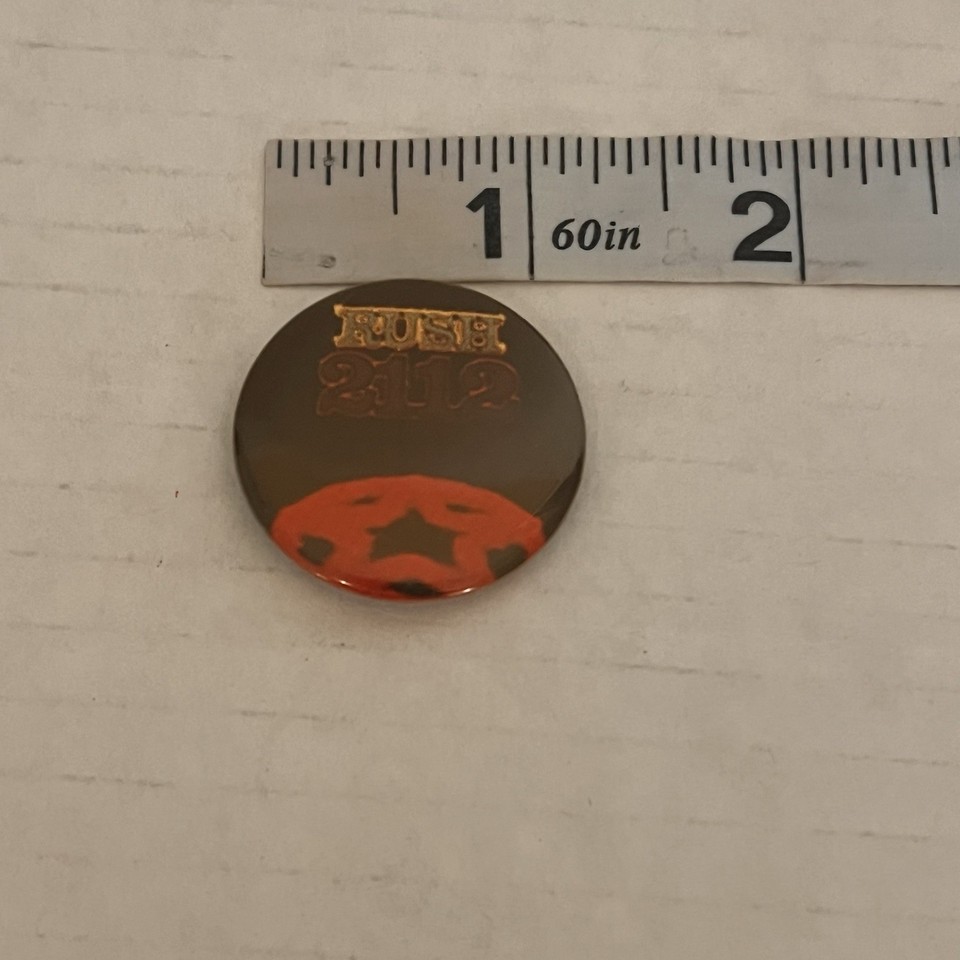 Rush 2112 Starman Pinback Badge Button Rush Rock Band Memorabilia | eBay