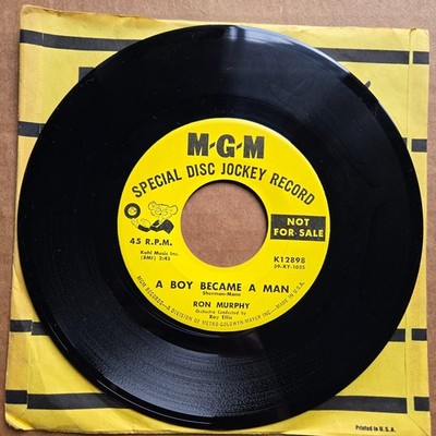 RON MURPHY A Boy Became A Man/Forever Young PROMO DJ 45 7" Record Vinyl ...