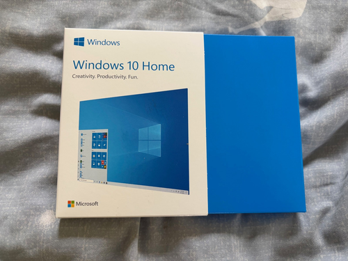 WINDOWS 10 HOME - BOXED WITH CD KEY + USB INSTALL DRIVE. MICROSOFT OS ...