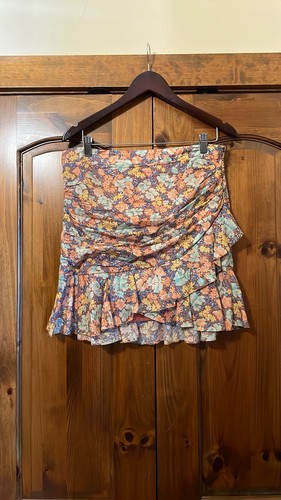VERONICA BEARD Lyndsay Floral Mini Skirt 100% Cotton Women’s SIZE 12 | eBay