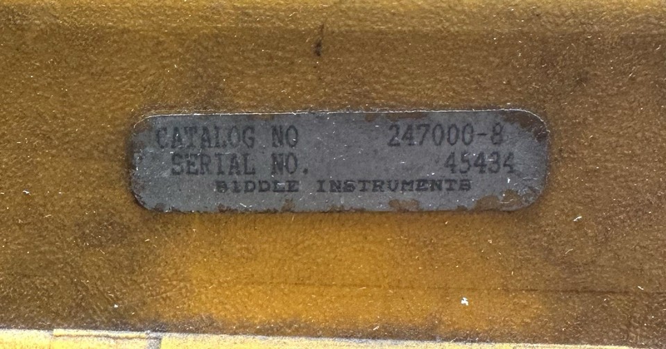 Biddle 247000-8 DLRO Digital Low Resistance Ohmmeter Megger | eBay