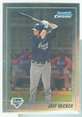 Jaff Decker San Diego 2010 Bowman Prospects Chrome | eBay