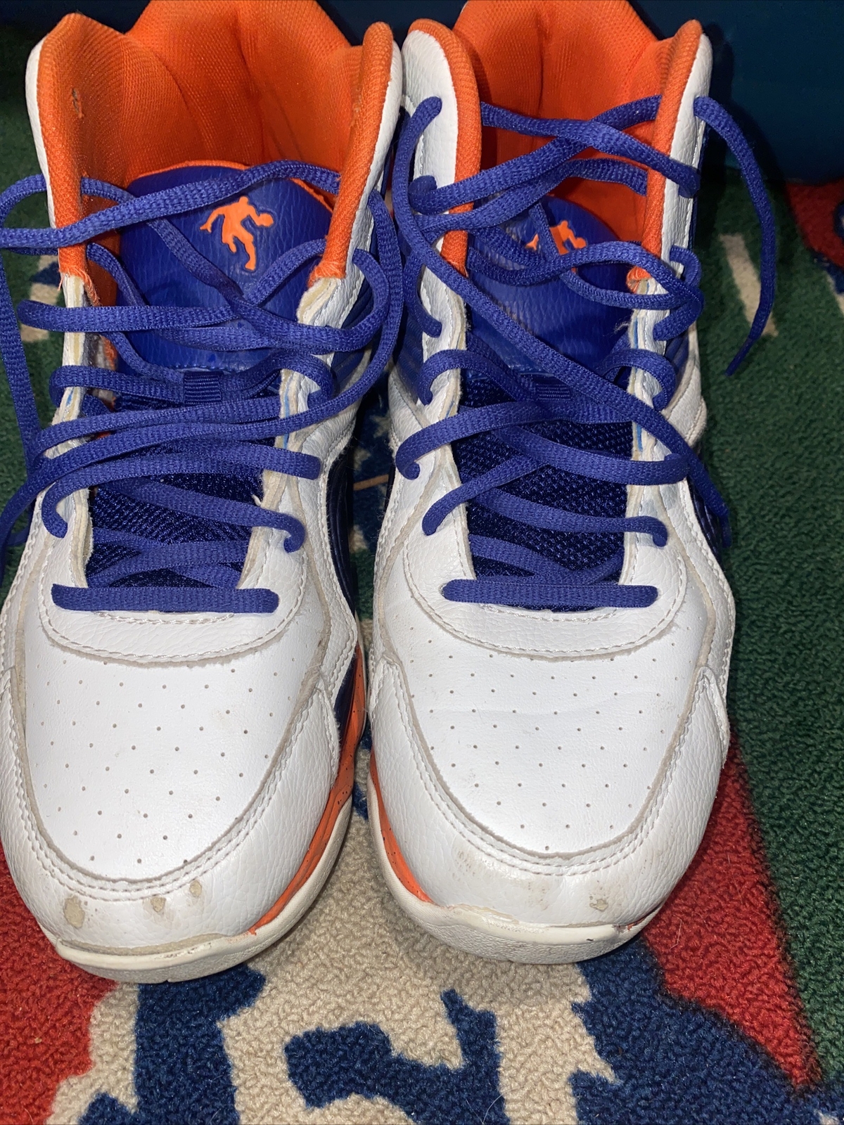 And1 Maverick Basketball Shoe White Blue Orange Men's… - Gem