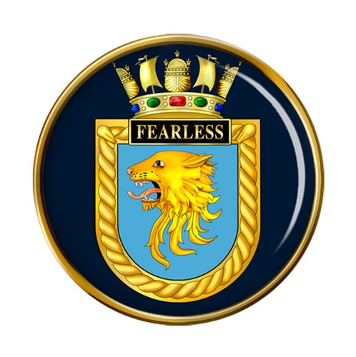 HMS Fearless, Royal Navy Pin Badge | eBay UK