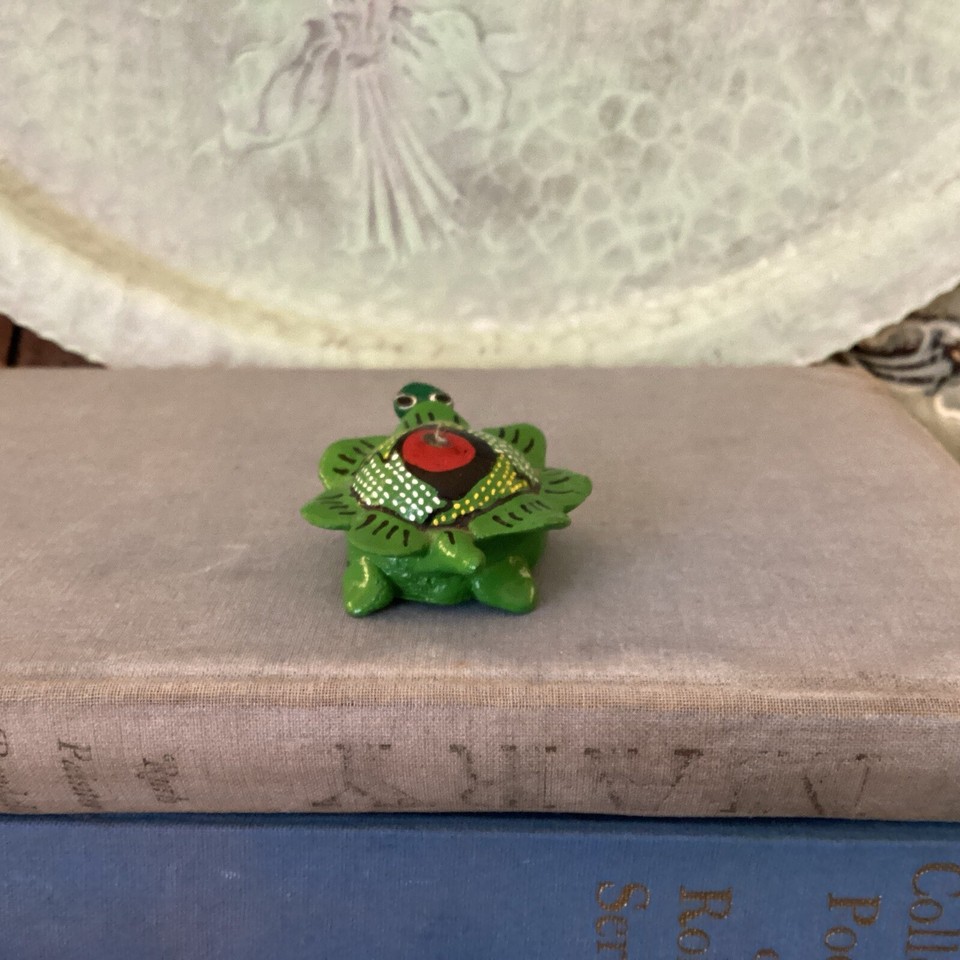 Turtle Mini Bobble Head Hand painted Mexican Folk Art Artisan Nodder ...