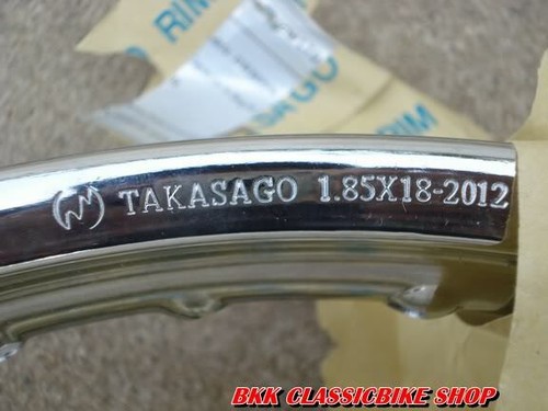 HONDA 305 Superhawk CB72 CB77 FRONT & REAR WHEEL METAL RIM TAKASAGO 18 ...