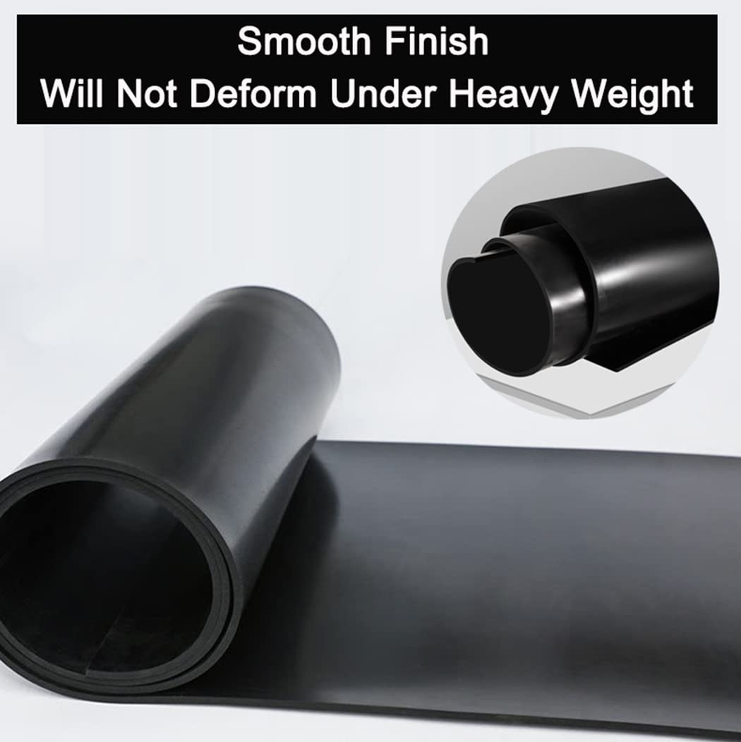 Neoprene Rubber Sheet Roll 1/8 Thick, Rubber Mats 118″X39″ Rubber Mat ...