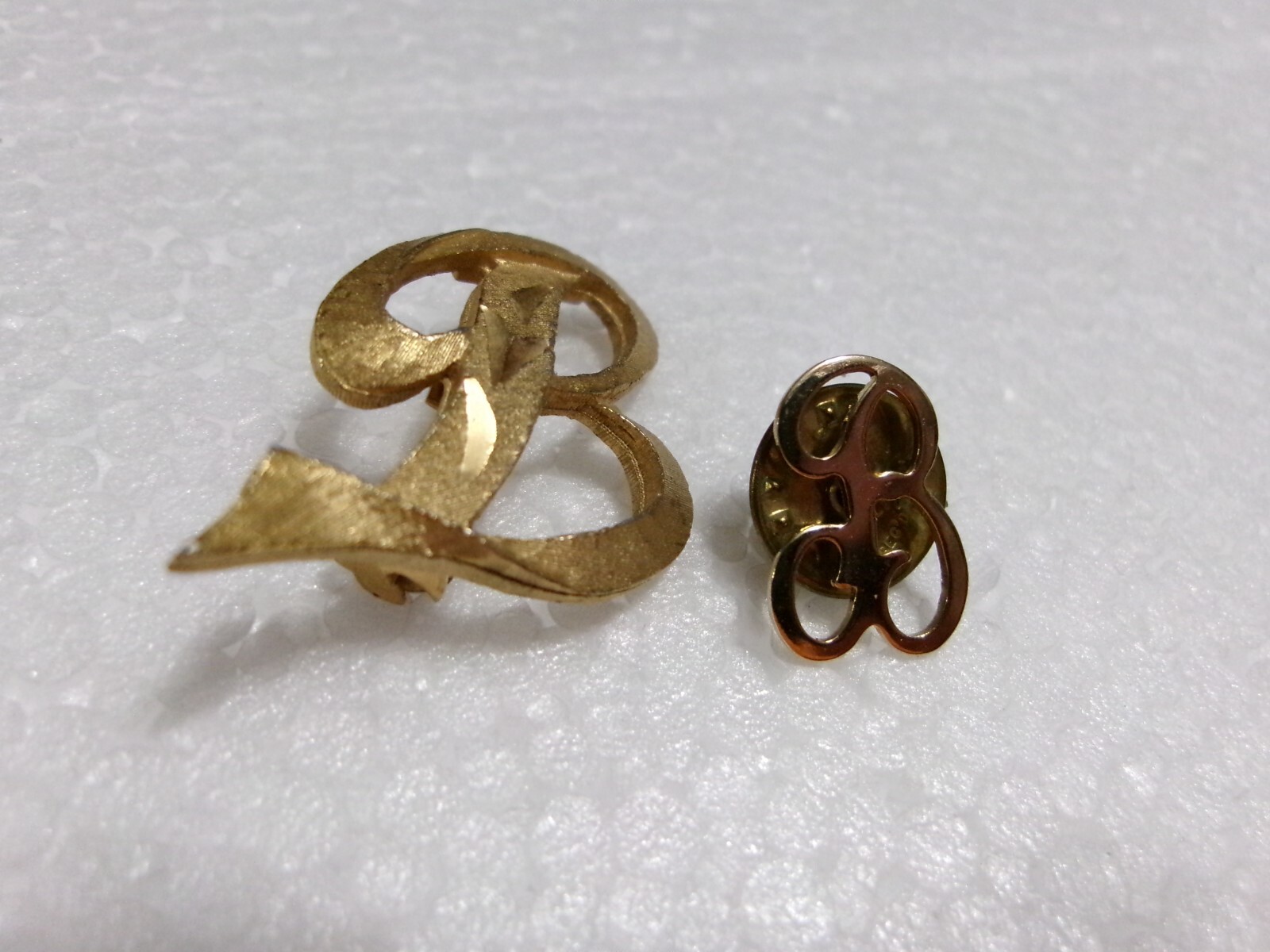 Vintage Letter "B" BALLOU REG"D Lapel Tac Pin & MAMSE… - Gem
