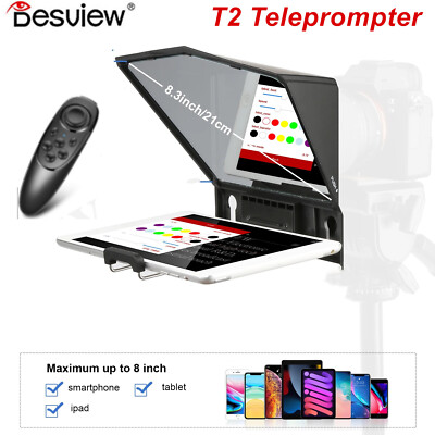Desview Bestview T2 Portable Teleprompter RC for Smartphone Tablet ...
