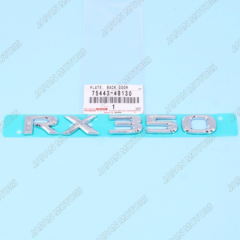 New Genuine OEM Toyota Lexus RX350 Back Door Chrome Emblem Nameplate ...