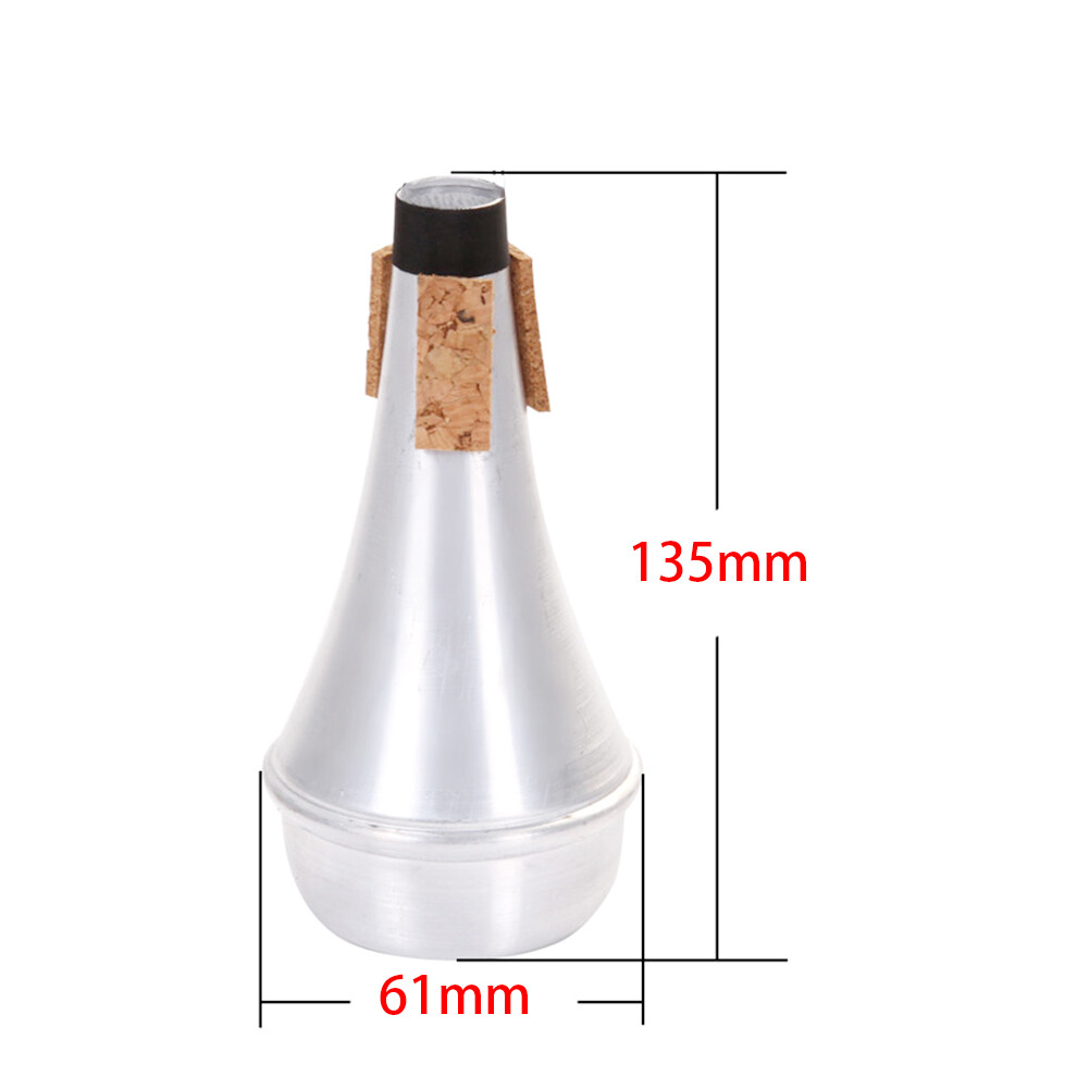 New Aluminum Alloy Straight Trumpet Mute For Instrument Fit All Type ...