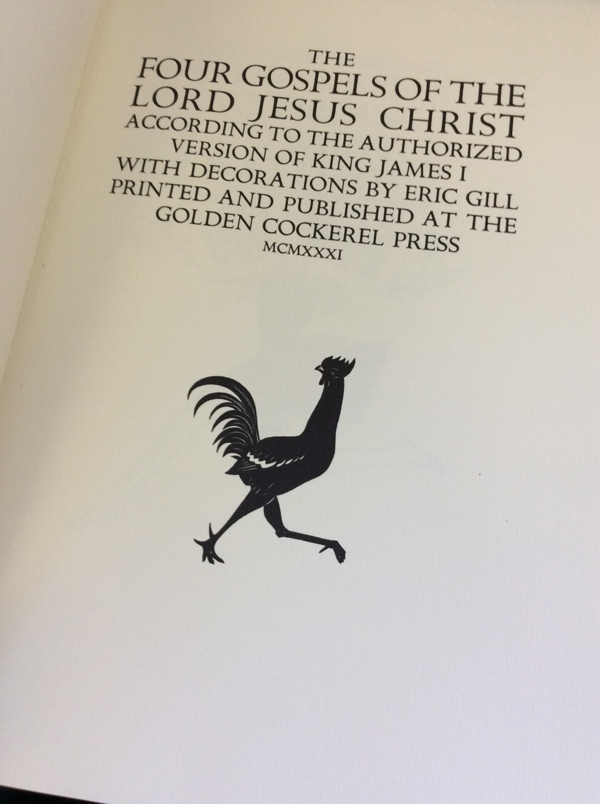 THE FOUR GOSPELS OF THE LORD JESUS CHRIST - Eric Gill - 2007 - Folio ...