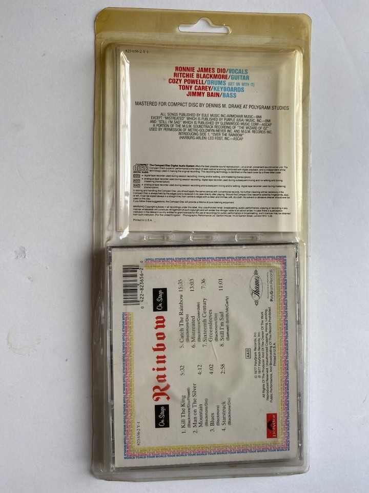 Rainbow ON STAGE cd W.Germany LONGBOX (Deep Purple.Dio.Black Sabbath ...