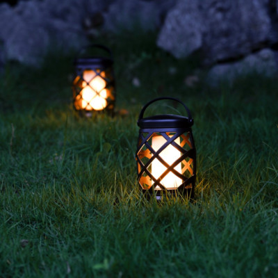 Ultra Bright LED Flame Light Lantern W/ 3 Modes 100 Lumen Outdoor ...