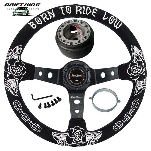 RIDE LOW Steering Wheel + Hub Adapter Kit For Eclipse Lancer Galant ...