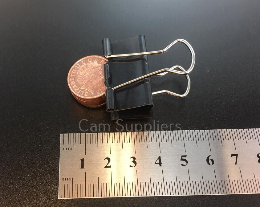 32mm Bulldog Foldback Clips Small Medium Paper Binder Removable Metal ...