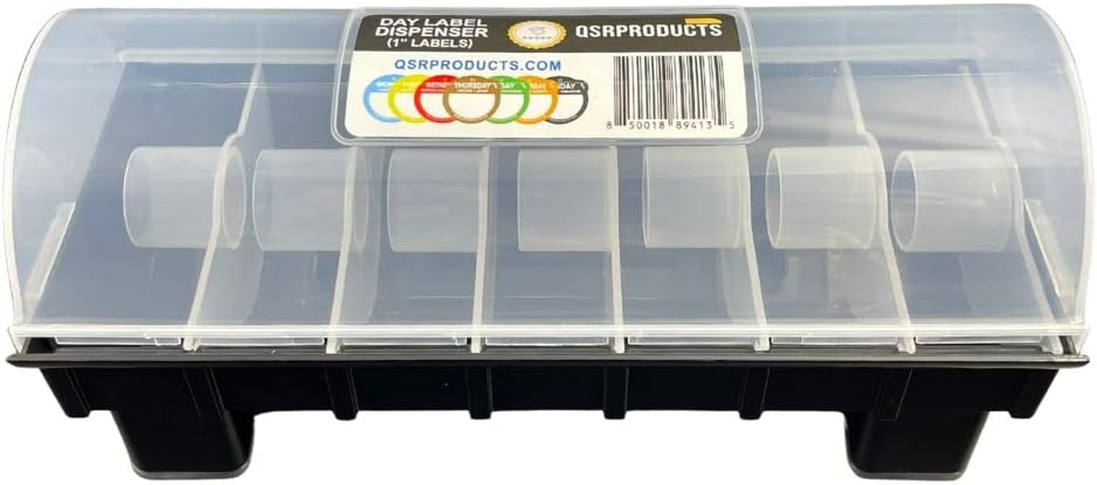 7-Slot Day of the Week Covered Label Dispenser (For 3/4" or 1" Labels ...