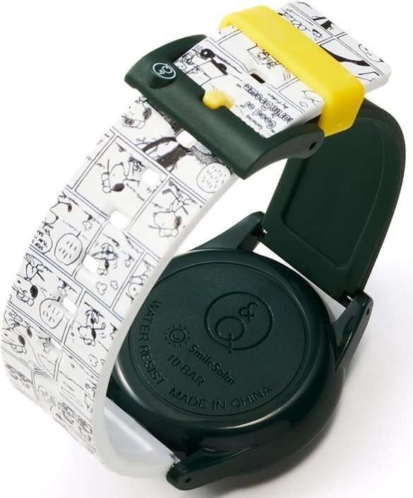 CITIZEN Q&Q Snoopy Woodstock Peanuts Golf Watch R02A-510VK Green Solar ...