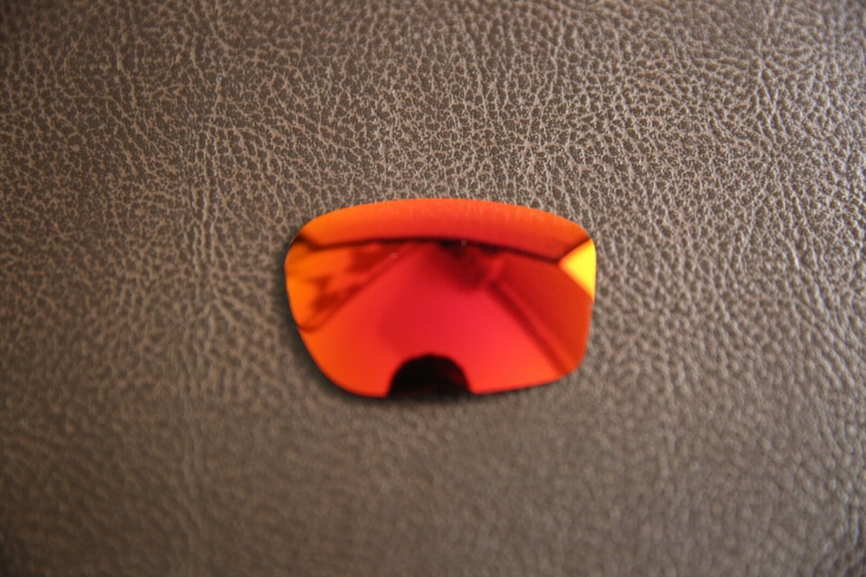 PolarLens POLARIZED Fire Red Replacement Lenses for-Oakley Chainlink ...