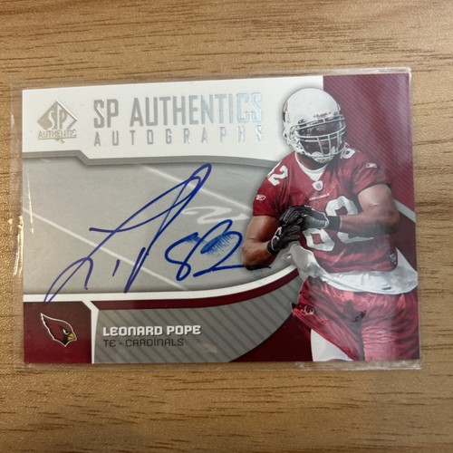 2006 SP Authentic Autographs Leonard Pope Auto Arizona Cardinals | eBay
