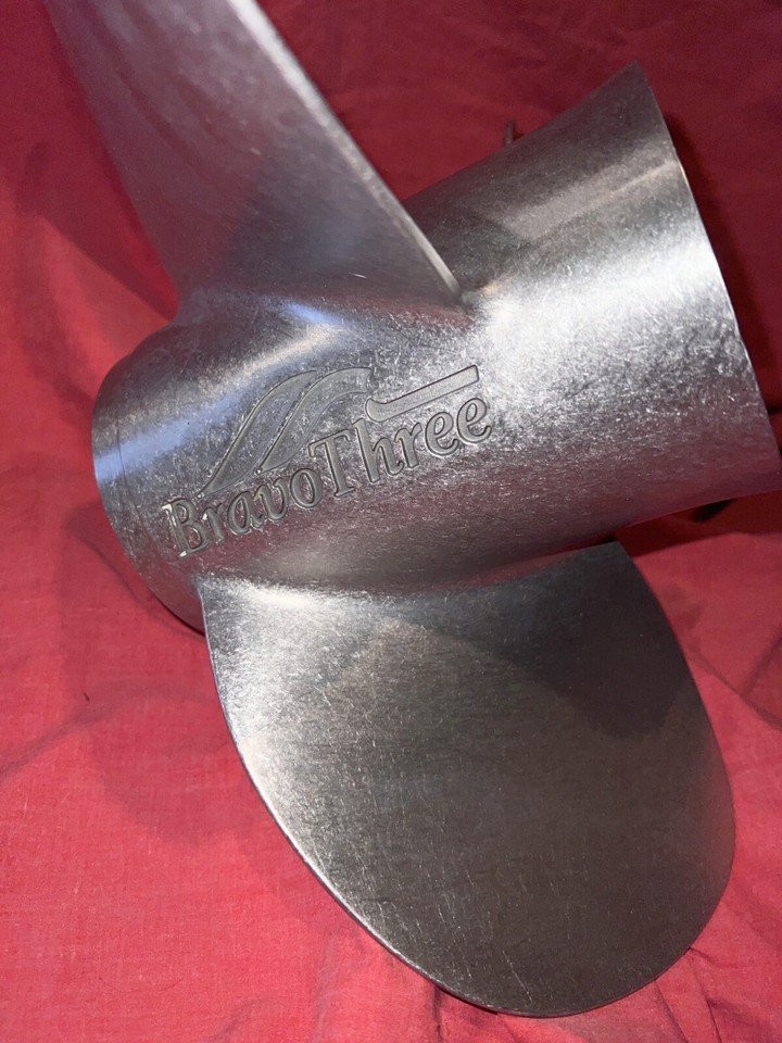 Quicksilver Bravo 3 22P QS332S Stainless Steel Rear Propeller For Bravo ...