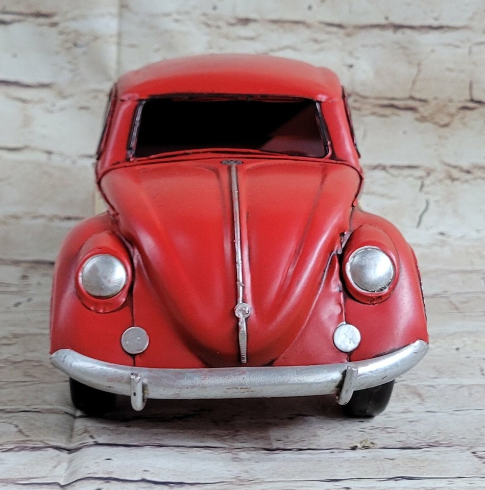 Antique Metal Model Car (1952 two Tone Red Hand Made Figurine Figure ...