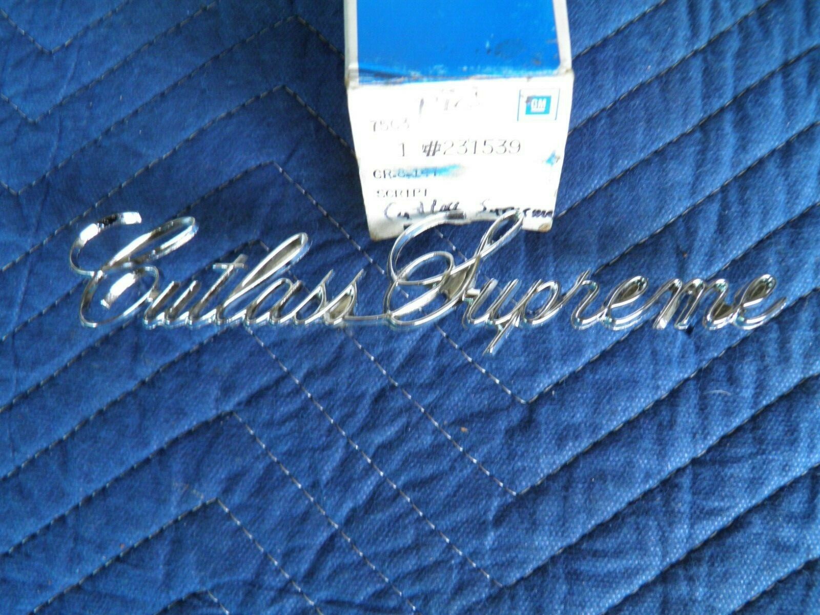 1973 Thru 1977 NOS Oldsmobile Cutlass Supreme Front Fender Script GM ...