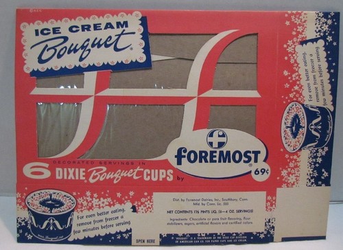 Foremost Dairies Dixie Cups Ice Cream Box Package | eBay