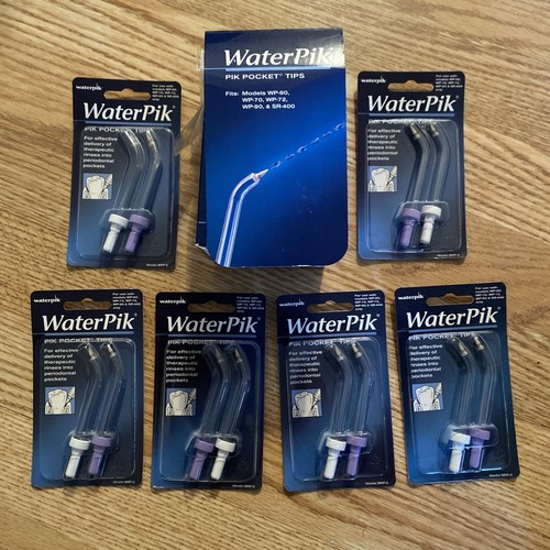 Lot Of 6 (2 Pack) 12 Total Waterpik Pik Pocket Tips BRP-2 ~ New Sealed ...