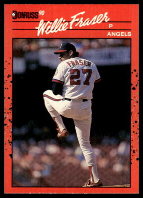 1990 Donruss 587 Willie Fraser California Angels Baseball Card | eBay