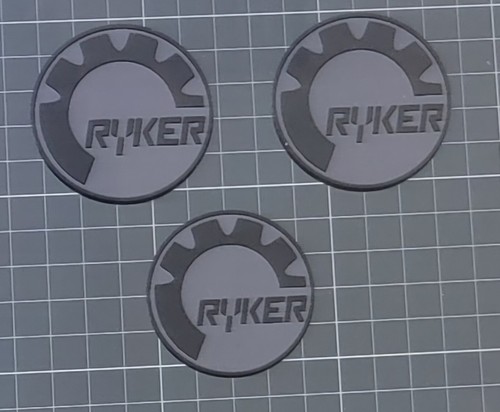 SALE***** Canam Ryker Rim Caps "Ryker" 600cc 900cc 3D Printed Ryker ...