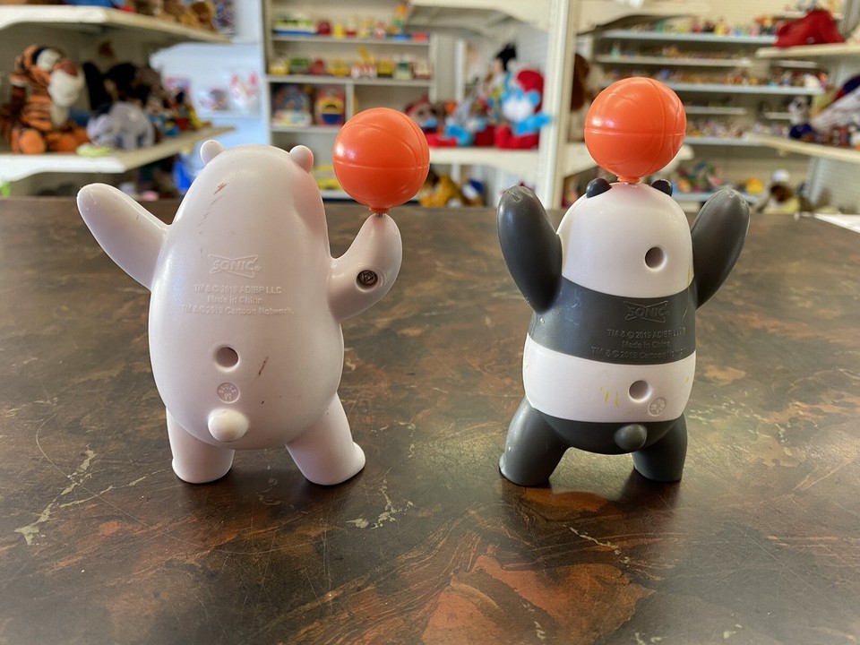 We Bare Bears Sonic Wacky Pack Toys Complete Set Ice Bear Panda 2019 ...