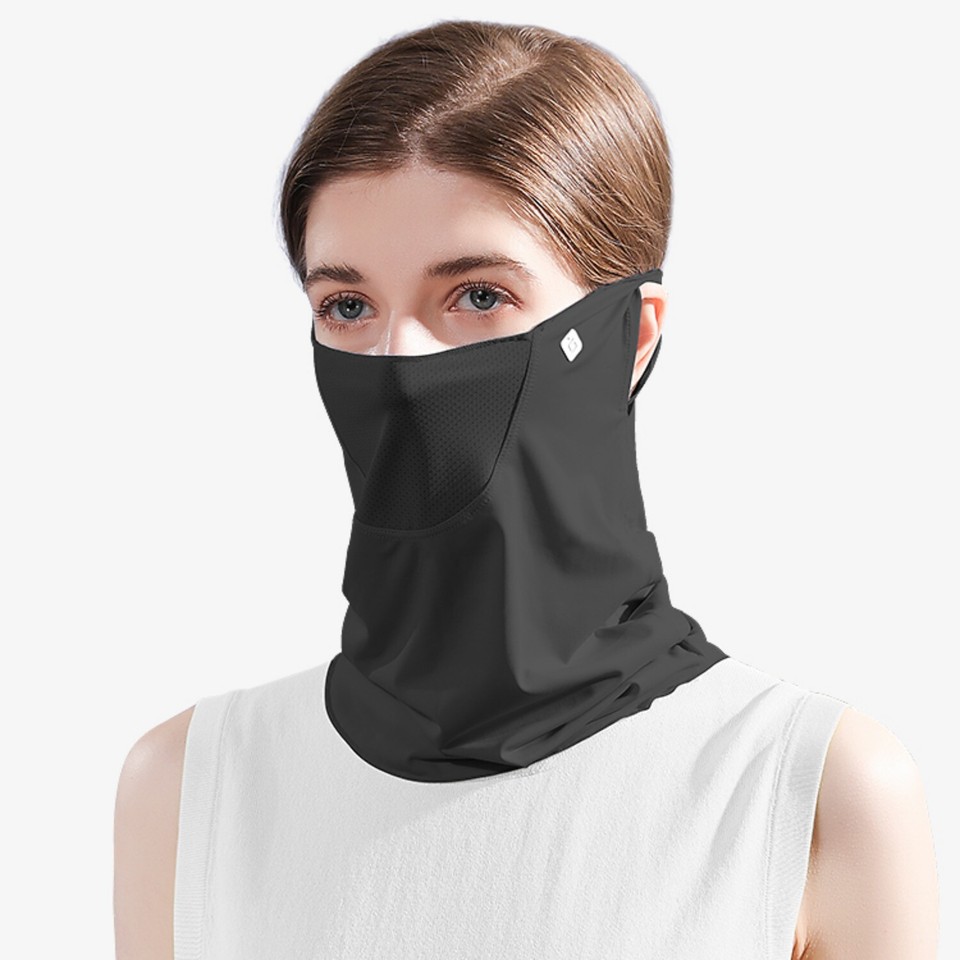 Women's UPF50+ Sun Protection Face Mask - Cool Feeling Balaclava Neck ...