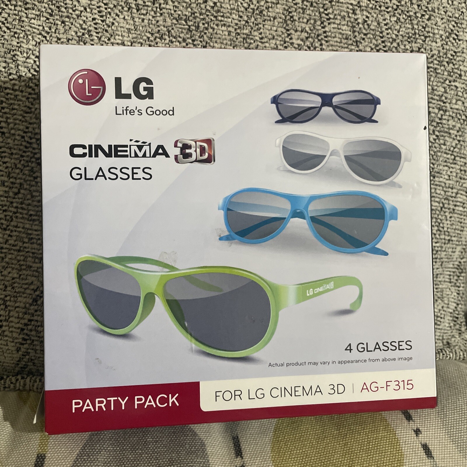 LG Party Coloured Cinema 3d Glasses (pack of 4) for sale online | eBay