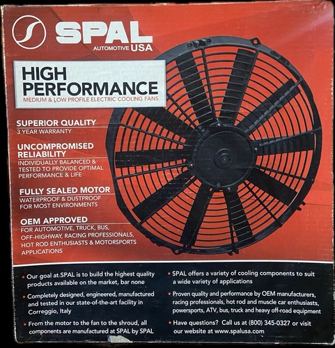 SPAL High Performance 16” Push Fan With Relay | eBay