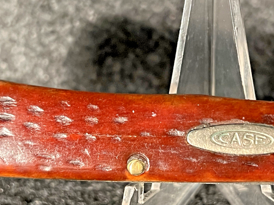 Vintage CASE XX USA 6254 LARGE TRAPPER * 1965-69 * True RedBone Folding ...