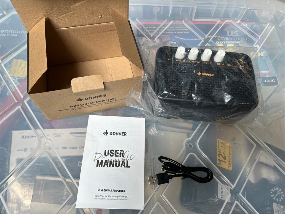 Portable Donner Mini Guitar Amp- Small Electric Guitar Amplifier! 2x 5W ...