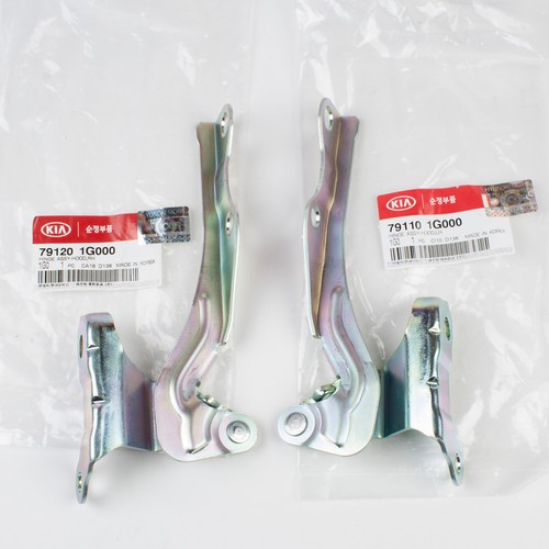 Genuine Rio 06-11 Front Hood Hinge L&R 2PC SET 79110-1G000, 79120-1G000 ...