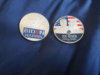 VICE PRESIDENT KAMALA HARRIS PRESIDENT JOE BIDEN SILVER 2021 CHALLENGE ...