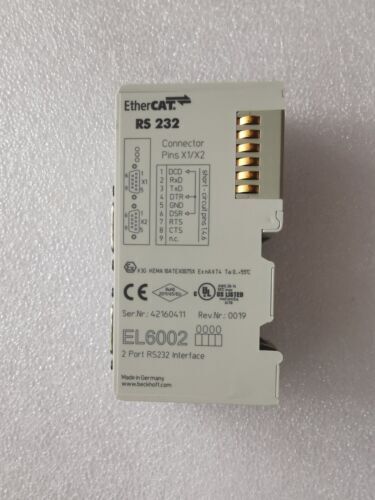 1PCS New BECKHOFF EL6002 PLC Communication moudle In Box FEDEX DHL ...