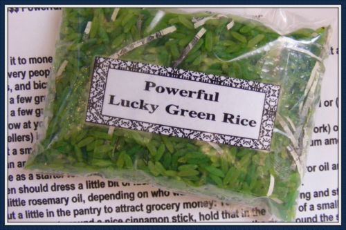 POWERFUL LUCKY GREEN RICE $$$- Voodoo, Santeria, Gothic | eBay
