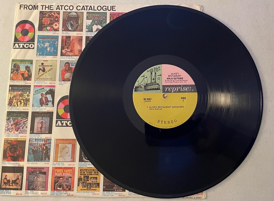 Arlo Guthrie Alice's Restaurant Vinyl LP Reprise RS 6267 (VG+/VG+) | eBay