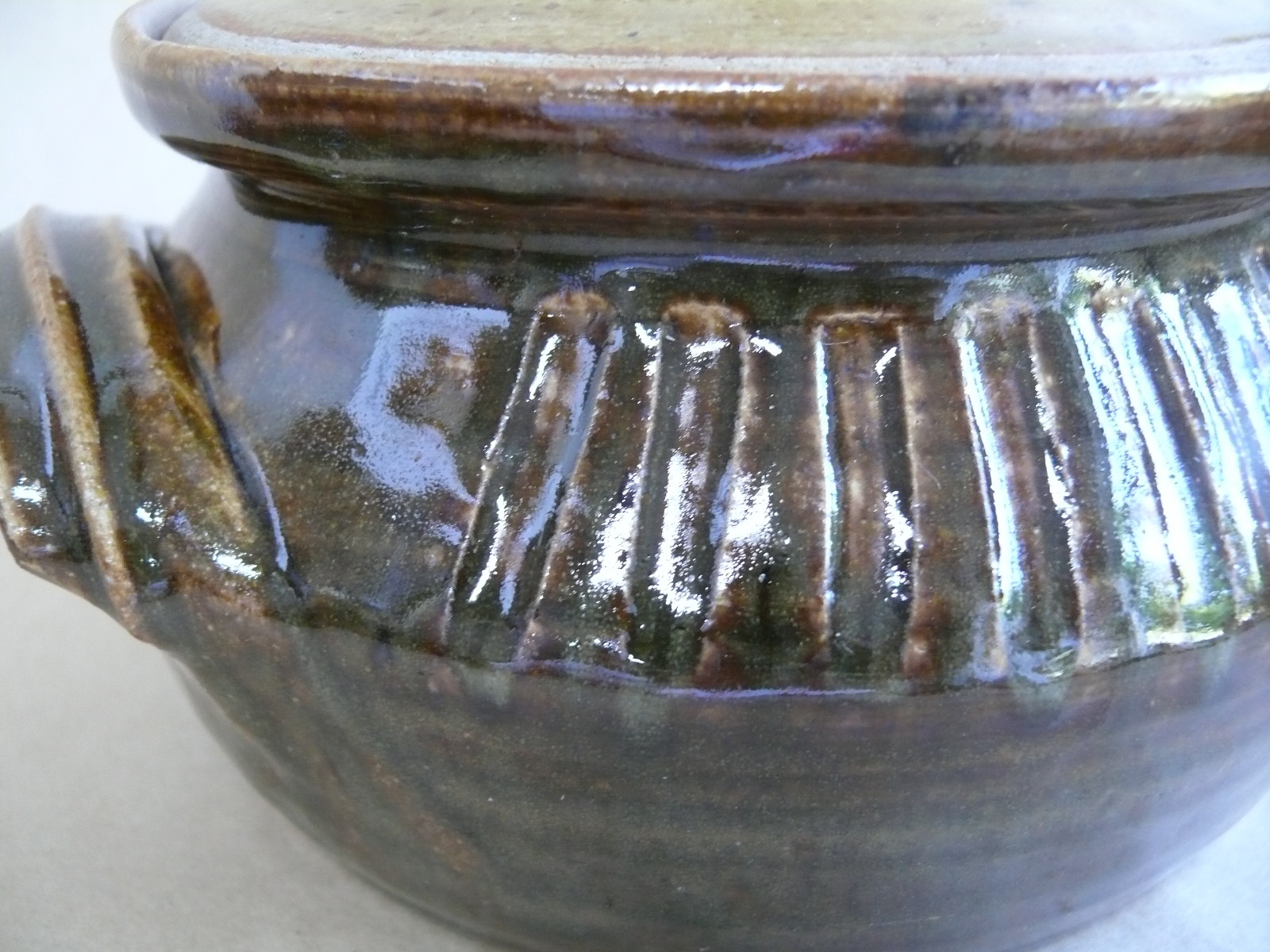 COL LEVY STUDIO CERAMIC ARTIST AUSTRALIAN POTTERY LIDDED POT CASSEROLE ...