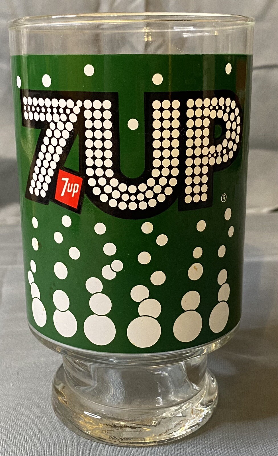 7UP Large Glass Vintage 32 oz. Soda Pop Beverage Glass 7 Inches | eBay