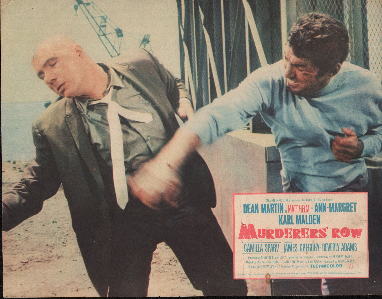 MURDERERS' ROW original 1966 lobby card DEAN MARTIN/TOM REESE 11x14 ...