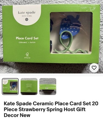 Kate Spade New York X Target Ceramic Place Card Holders Set - New | eBay