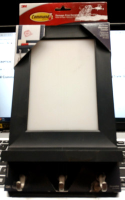 3M Command: Message Center with 3 Key Hooks and Dry Erase Board (Slate ...