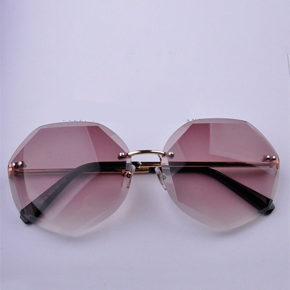 Women Frameless Sunglasses with Scratch Resistant Protective Lens for ...